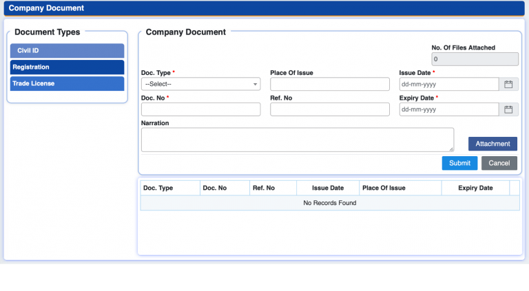 Documents Management - Envision System