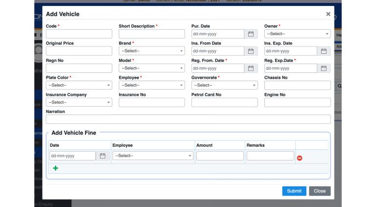 Vehicle Management - Envision System